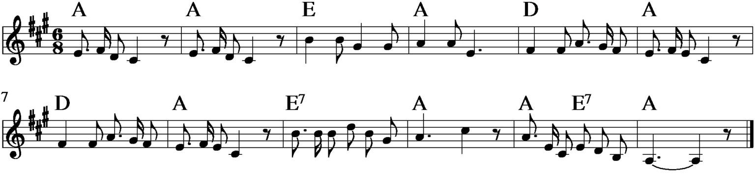 Glade jul, dejlige jul - sangtekst og noder til salmen